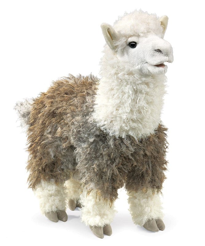 Folkmanis Alpaca Hand Puppet - Ships from Ontario – Jump! The BABY Store