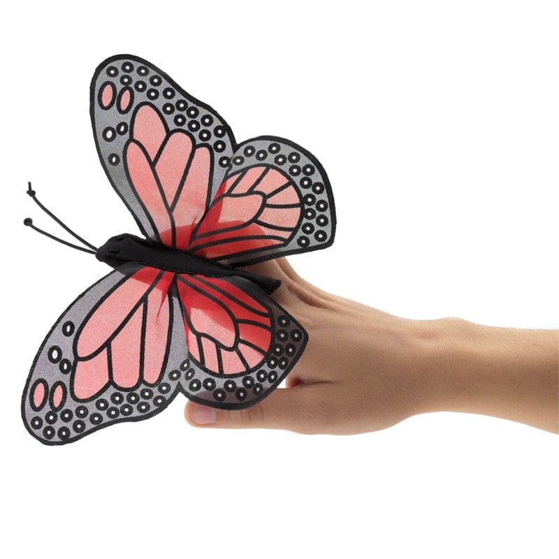 Folkmanis Mini Monarch Butterfly Finger Puppet – Jump! The BABY Store