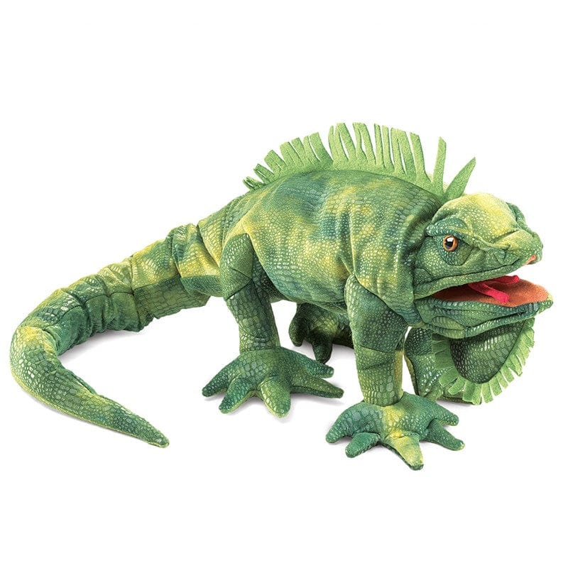 Folkmanis Iguana Puppet - Ships from Ontario – Jump! The BABY Store