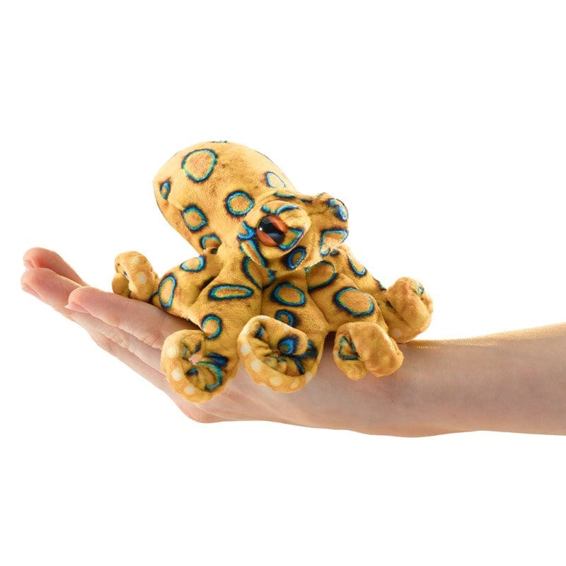 Folkmanis Mini Blue-Ringed Octopus Finger Puppet - Ships from Ontario