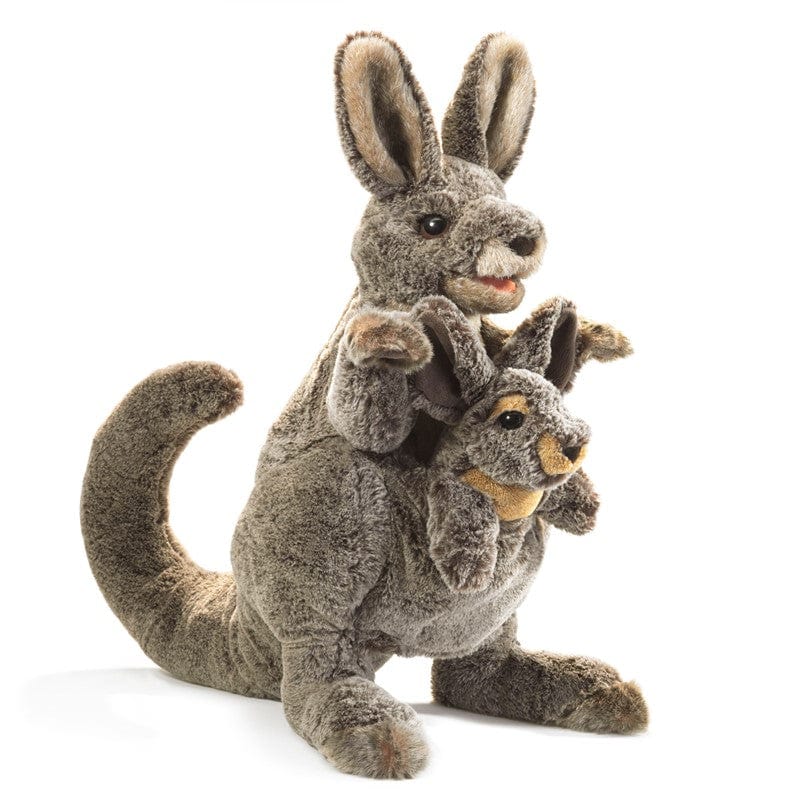Folkmanis Kangaroo with Joey Hand Puppet - Ships from Ontario – Jump ...