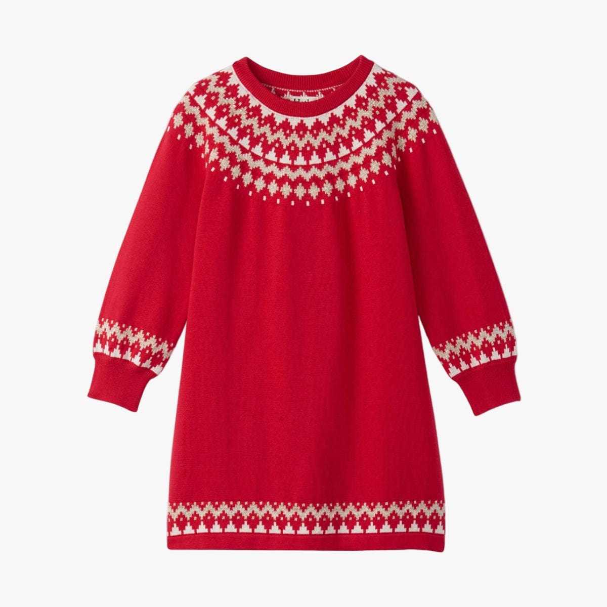 Hatley Girls Holiday Fair Isle Swing Sweater Dress - Ships from ON ...