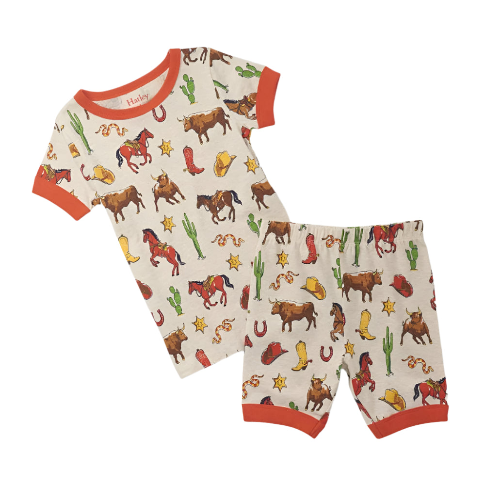 Little Blue House Boys 2-Piece Short Pajama Set - Vintage Rodeo - Ships ...