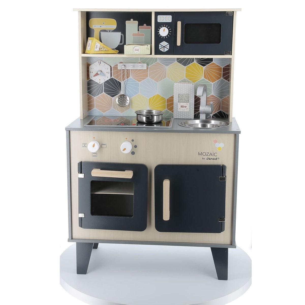 Janod Big Wooden Mosaic Cooker Kitchen