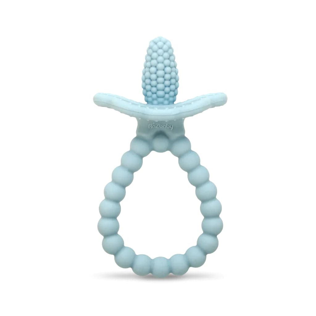 RaZbaby RaZberry Teether Plus - Blue Moon - Ships from Ontario