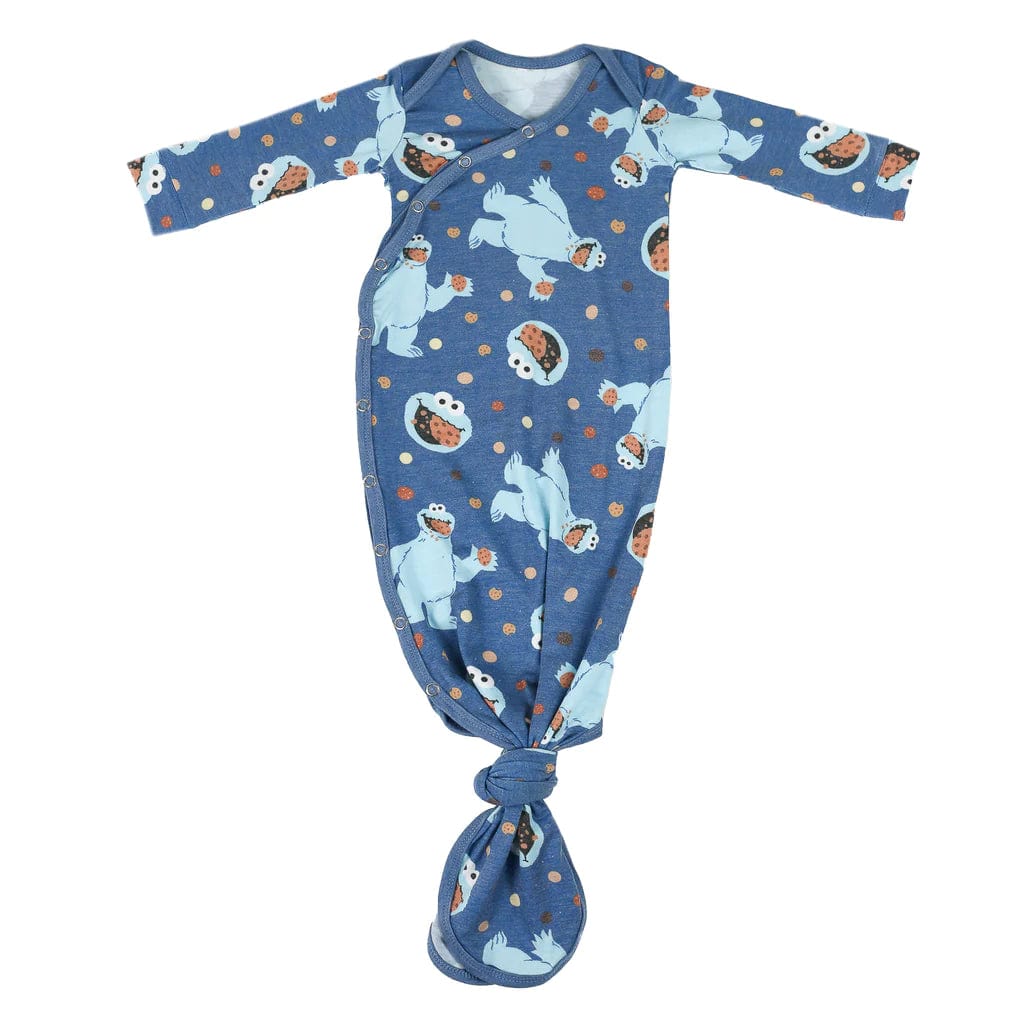 Copper Pearl Newborn Knotted Gown - Cookie Monster - Ships from Ontario ...